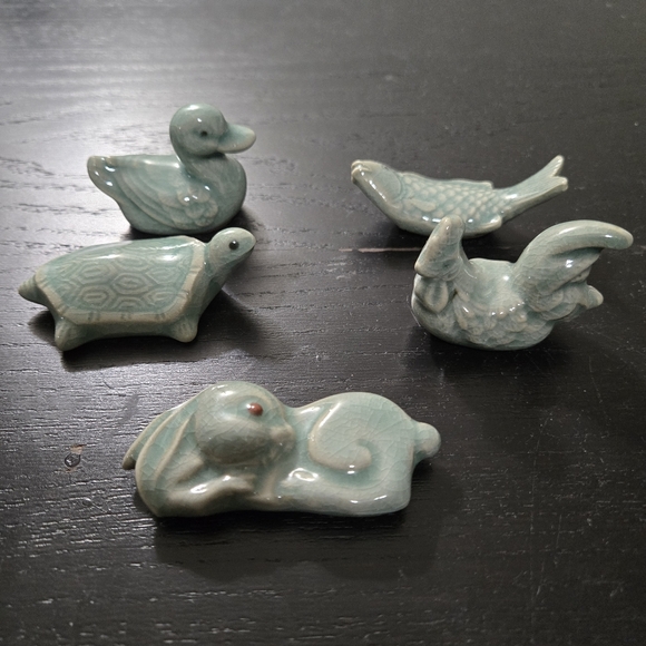 Unbranded | Other | Miniature Asian Celadon Glazed Turtle Fish ...